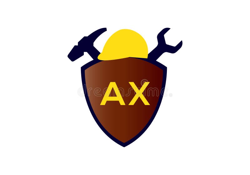 This is AX Building Construction Logo Stock Illustration - Illustration ...