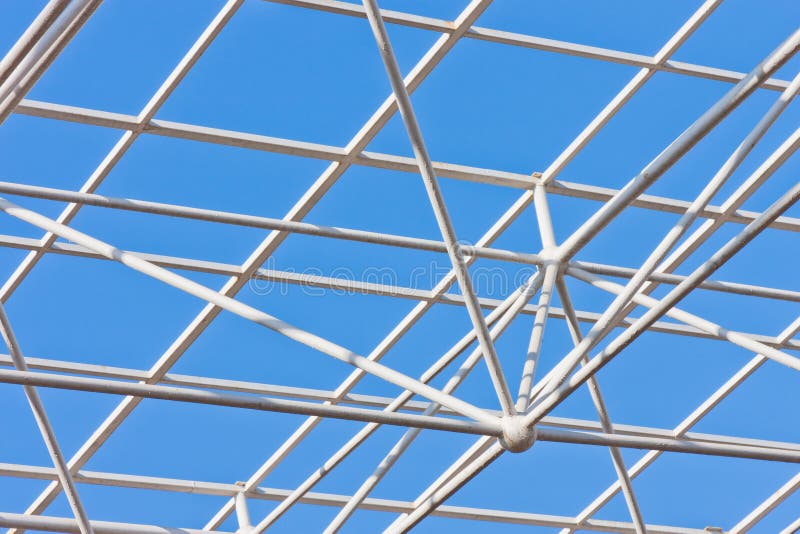 Building Construction of Metal Steel Framework Stock Photo - Image of ...