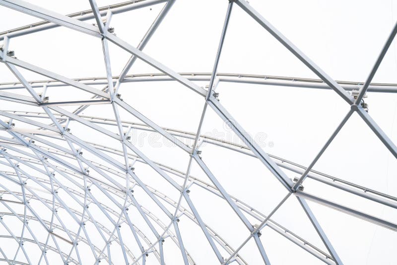 Building Construction of Metal Steel Framework Outdoors Stock Photo ...