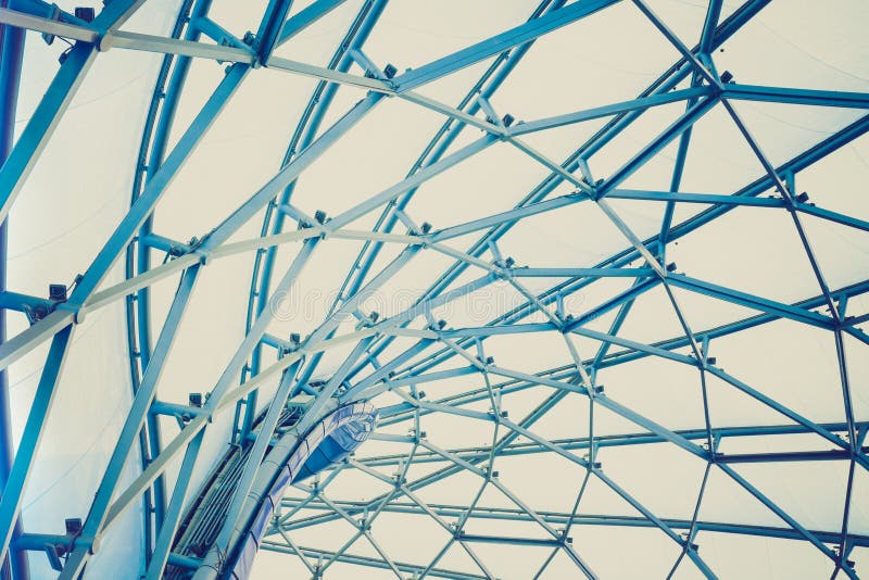 Building Construction of Metal Steel Framework Outdoors Stock Photo ...