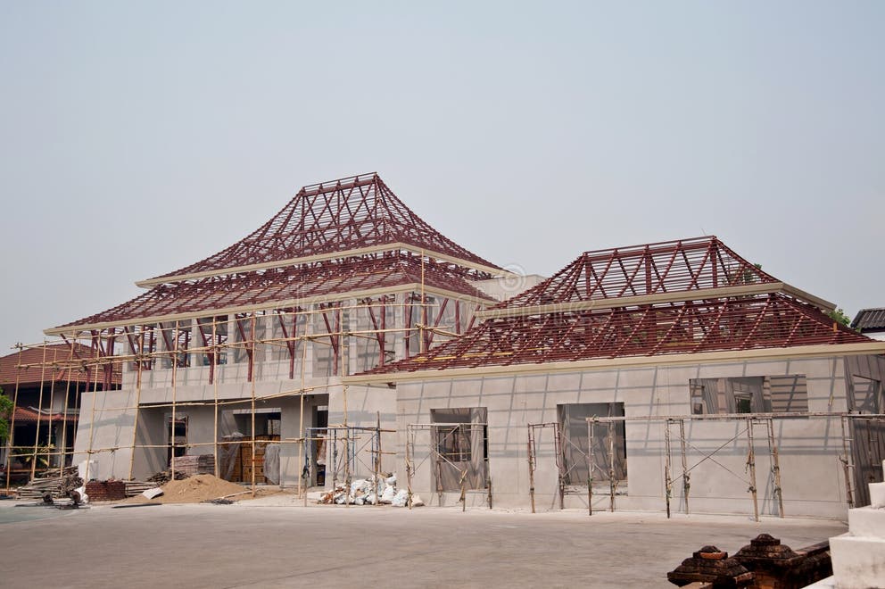 Building construction stock image. Image of housing, orange - 33771515