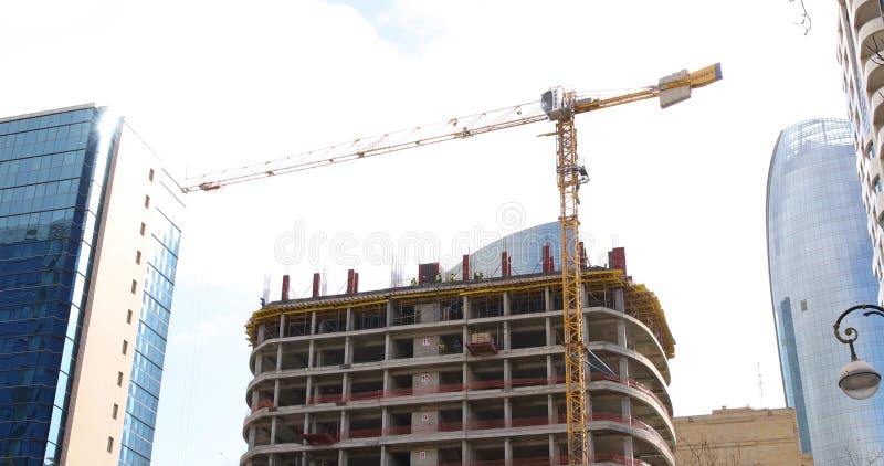 Building Construction Process at the City Stock Footage - Video of ...