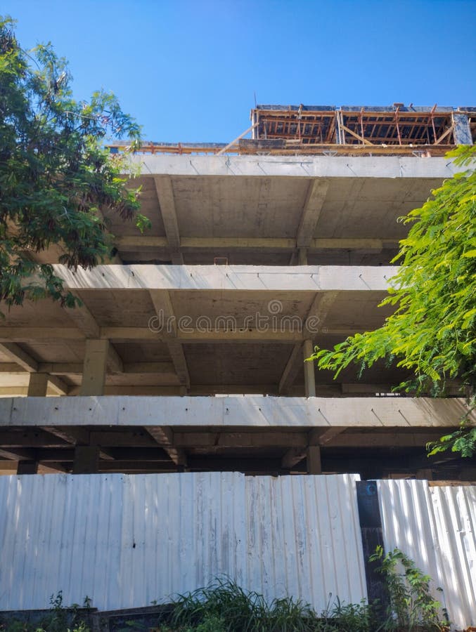 Civil Construction in Progress in an Urban Location Stock Photo - Image ...