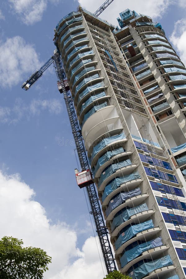 Building construction site stock image. Image of blue - 13943775