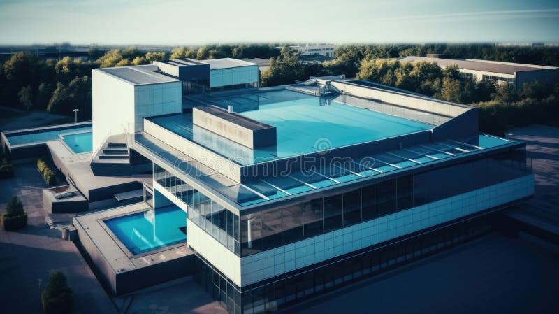 Building Construction Site Becomes Finished Project with 3D Graphics ...