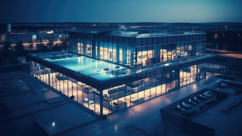 Building Construction Site Becomes Finished Project with 3D Graphics ...