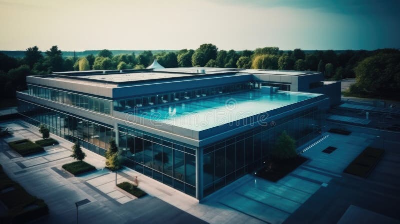 Building Construction Site Becomes Finished Project with 3D Graphics ...