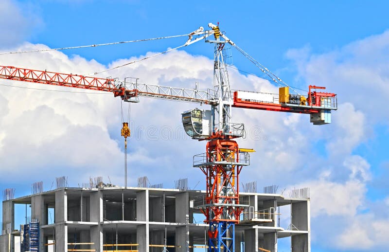 Building construction site stock image. Image of crane - 317075825