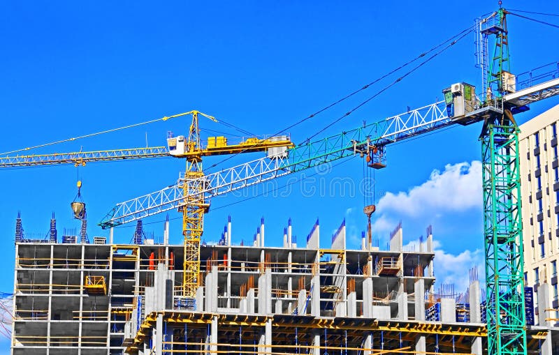 Building construction site stock image. Image of estate - 317075893