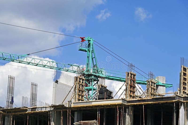 Building construction site stock image. Image of highrise - 320776667