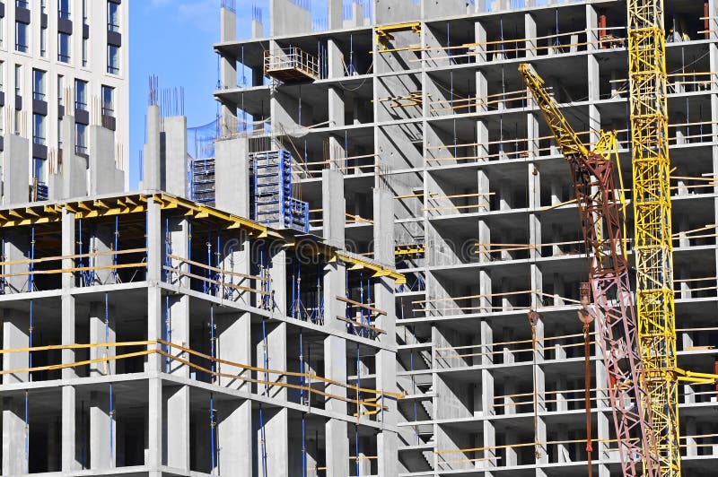 Building construction site stock image. Image of tower - 320943957