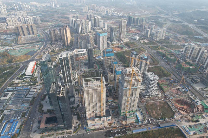 Building Construction Site in Chengdu, China Editorial Image - Image of ...