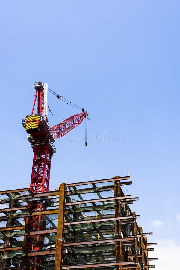 Building Construction Site with Cranes in Taiwan Stock Image - Image of ...