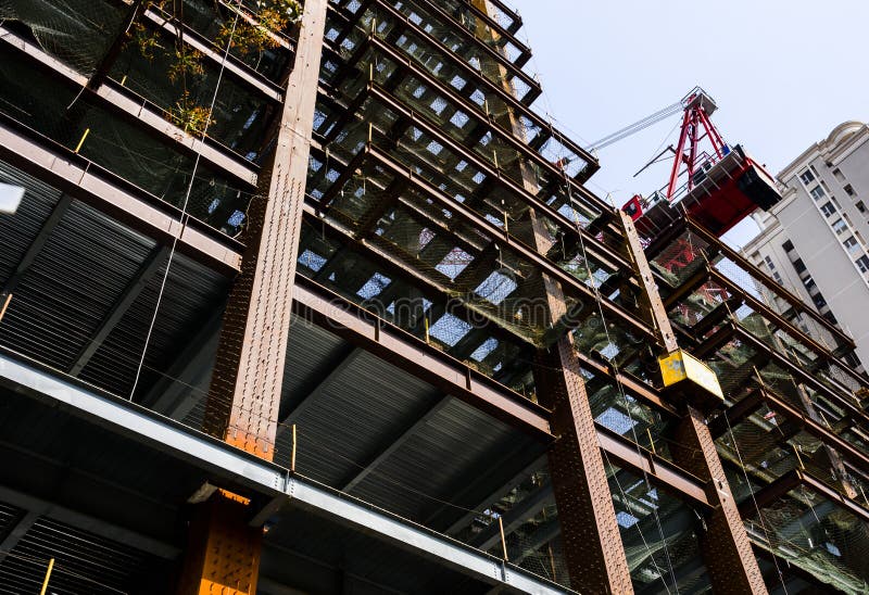 Building Construction Site with Cranes in Taiwan Stock Image - Image of ...
