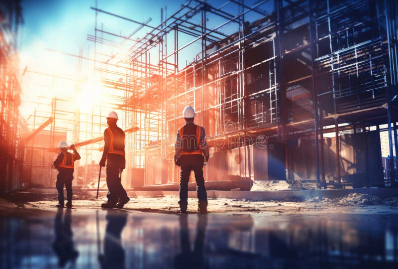 Building Construction Site, Industrial Development, Construction Site ...