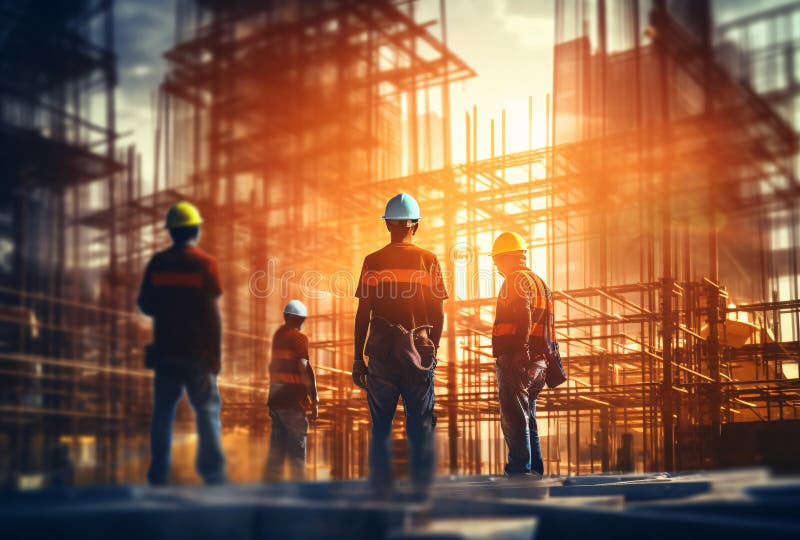 Building Construction Site, Industrial Development, Construction Site ...