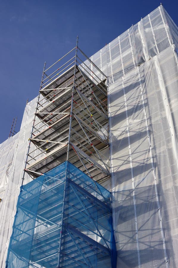 Building Construction Site, Look Up View Stock Image - Image of ...