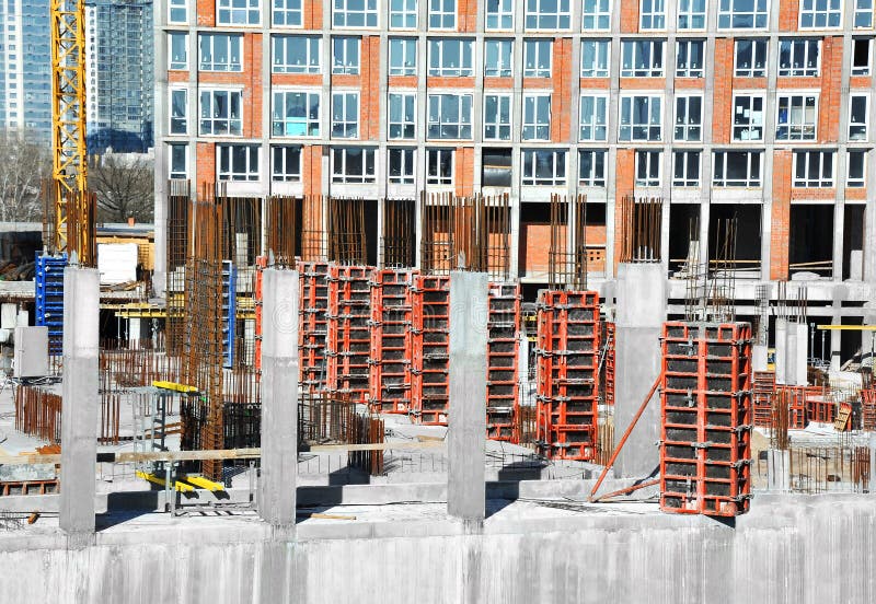 Construction site work stock photo. Image of cityscape - 202302704