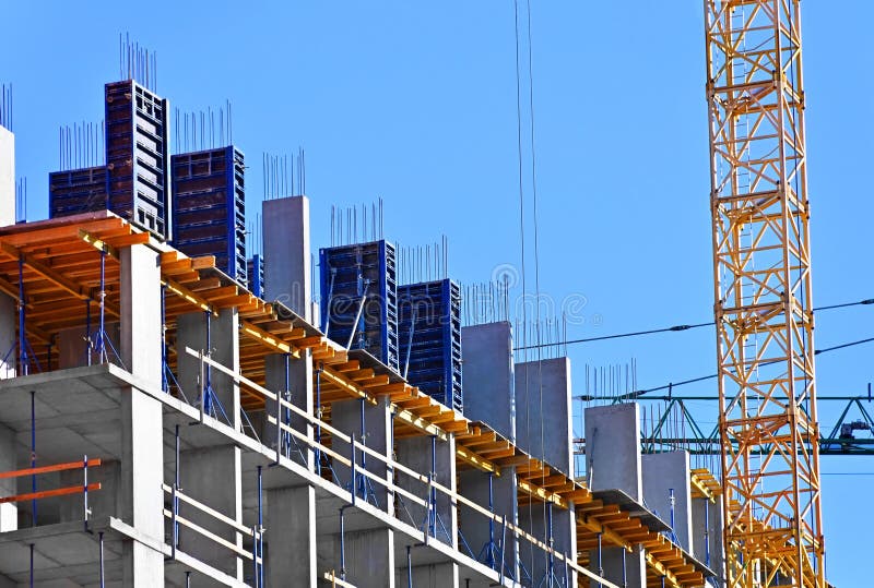 Construction site work stock image. Image of cityscape - 202302733