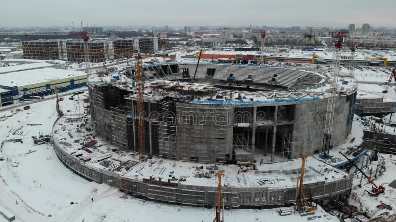 Building Construction SKA Arena Hockey Stadium Saint Petersburg Sports ... Building Construction SKA Arena Hockey Stadium Saint Petersburg Sports ...