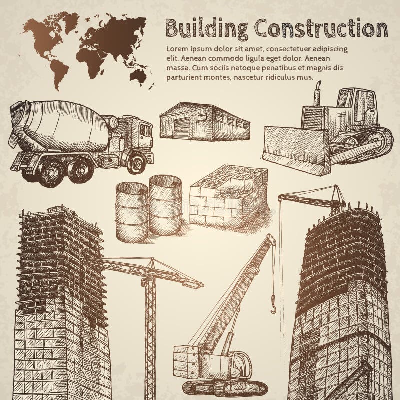 500+ Building construction sketch Free Stock Photos - StockFreeImages