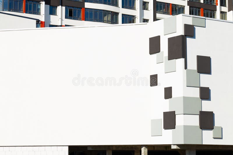Building Construction Template Advertising Copy Space White Wall ...