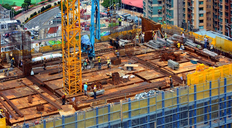 Building construction editorial photography. Image of business - 42407532