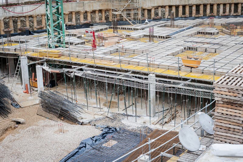 Building Construction Work in Progress Stock Photo - Image of ...