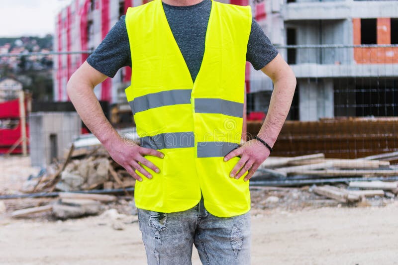 Building Construction Worker Engineer Posing Stock Image - Image of ...