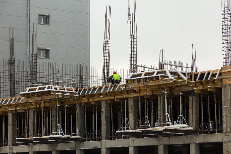 Building Construction Installers are Working on the Construction of the ...