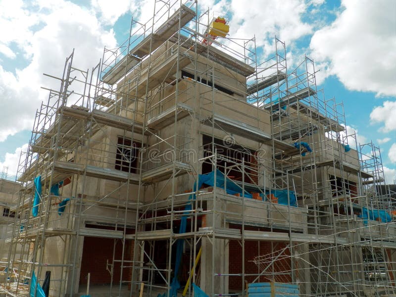 Building construction stock image. Image of estate, house - 70451473