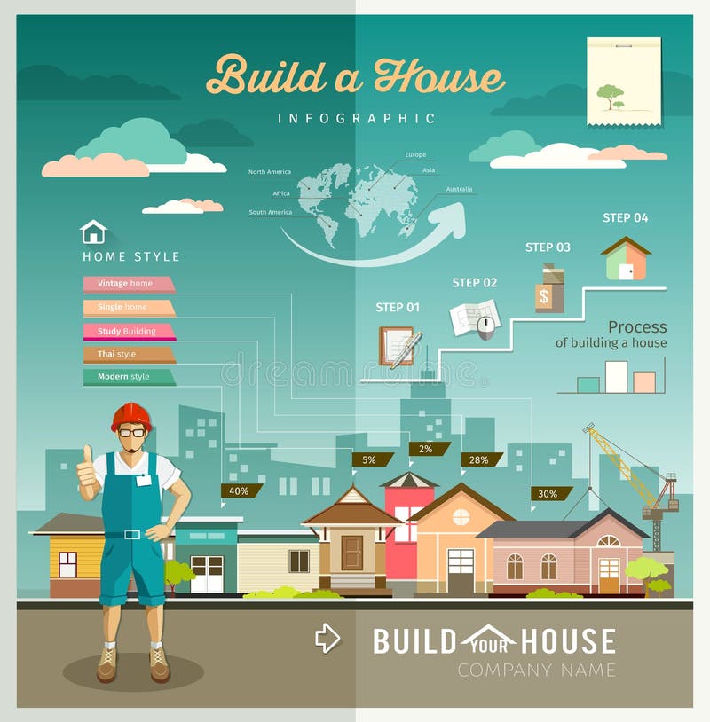 Building Constructions Your House Engineering Stock Vector ...