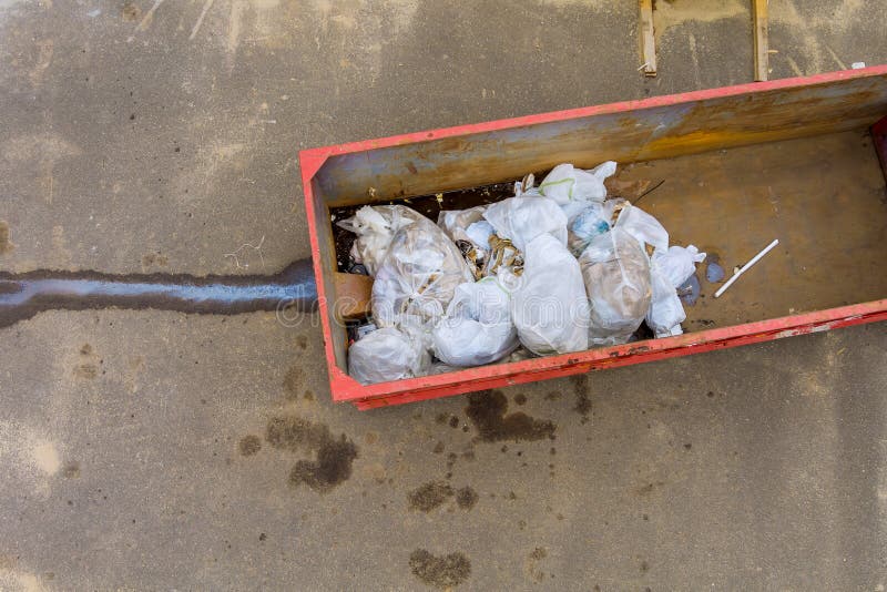 Building Container for Garbage Construction Waste Stock Photo - Image ...