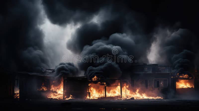 Building Cool Black Background Stock Illustration - Illustration of ...