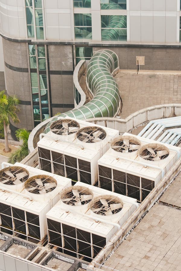 Building cooling assembly stock image. Image of fanned - 22779719