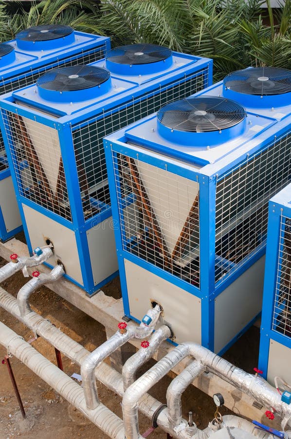 Building cooling assembly stock image. Image of fanned - 22779719