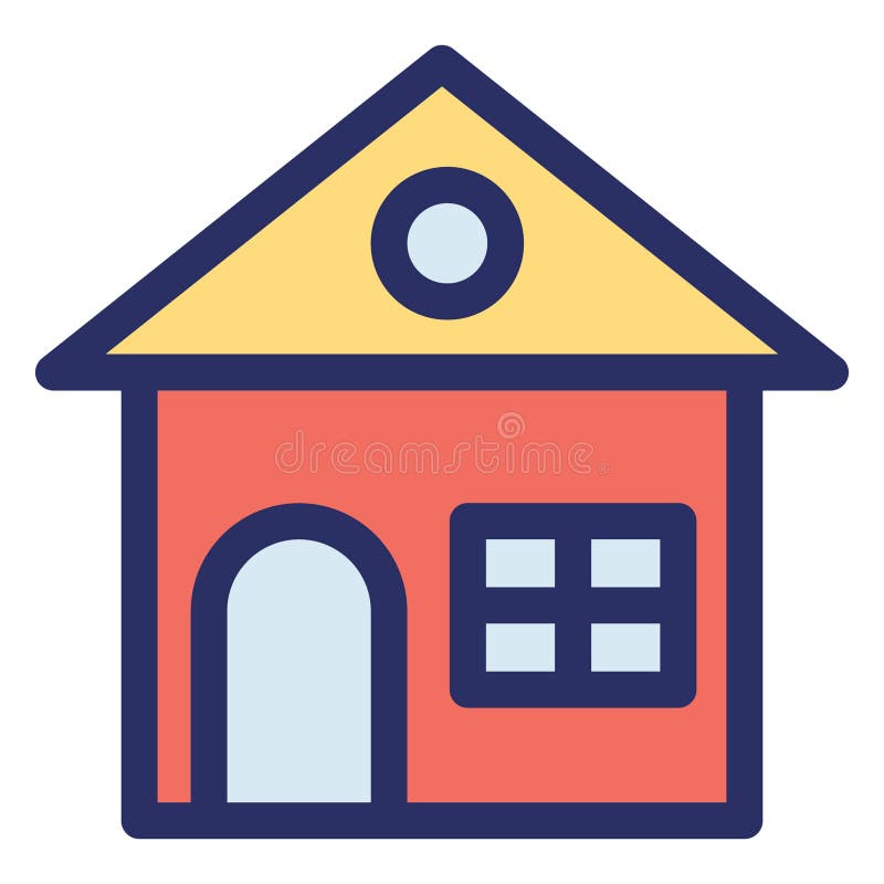 Building, Cottage Isolated Vector Icon Which Can Be Easily Modified or ...
