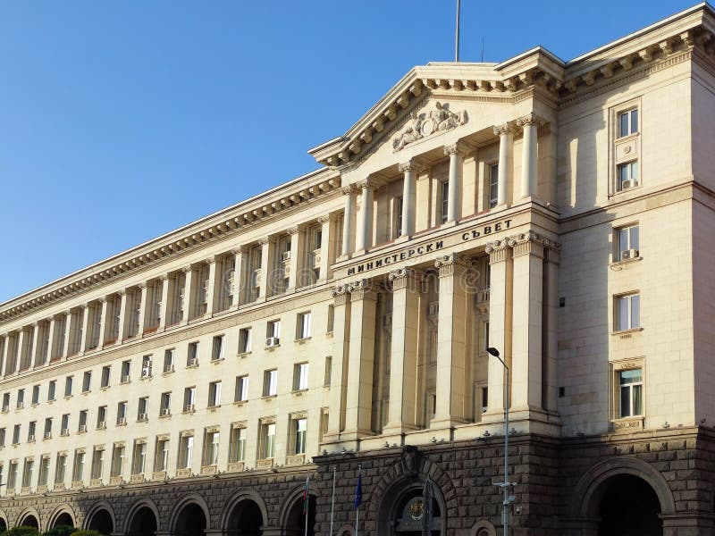 Building of the Council of Ministers of Bulgaria Editorial Stock Image ...