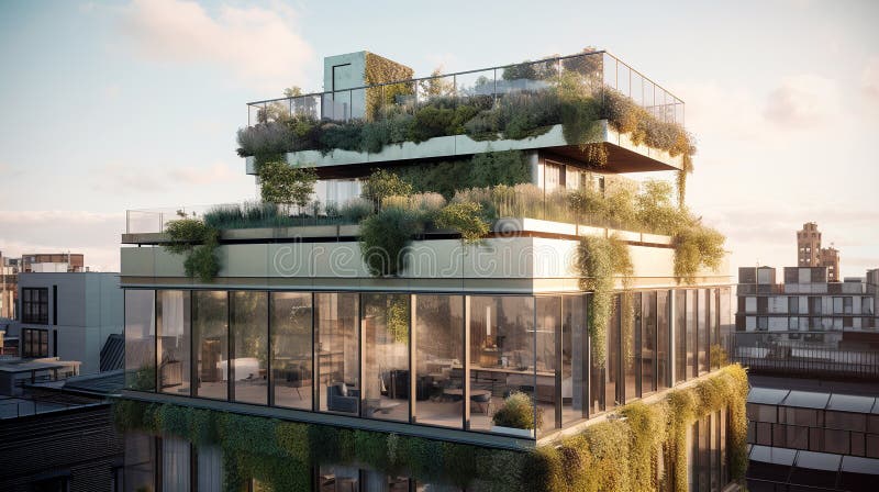 Building Covered in Lush Plants Stock Image - Image of vines, overgrown ...