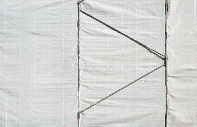 Building Covered for Protection Stock Image - Image of architecture ...