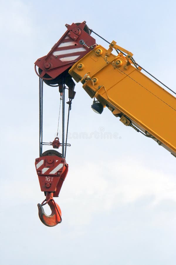 Load Hanging on Boom of Crane Stock Photo - Image of hanging ...