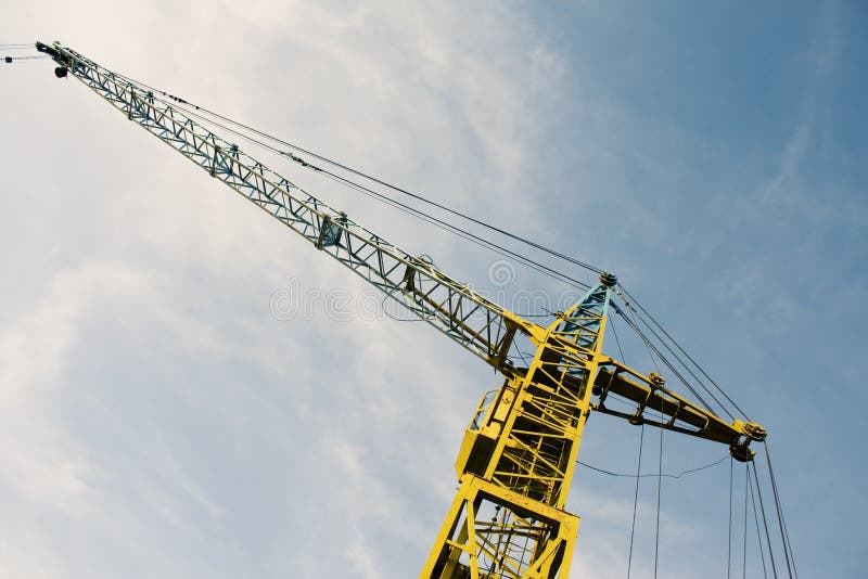Building crane stock image. Image of industry, lifting - 9724501