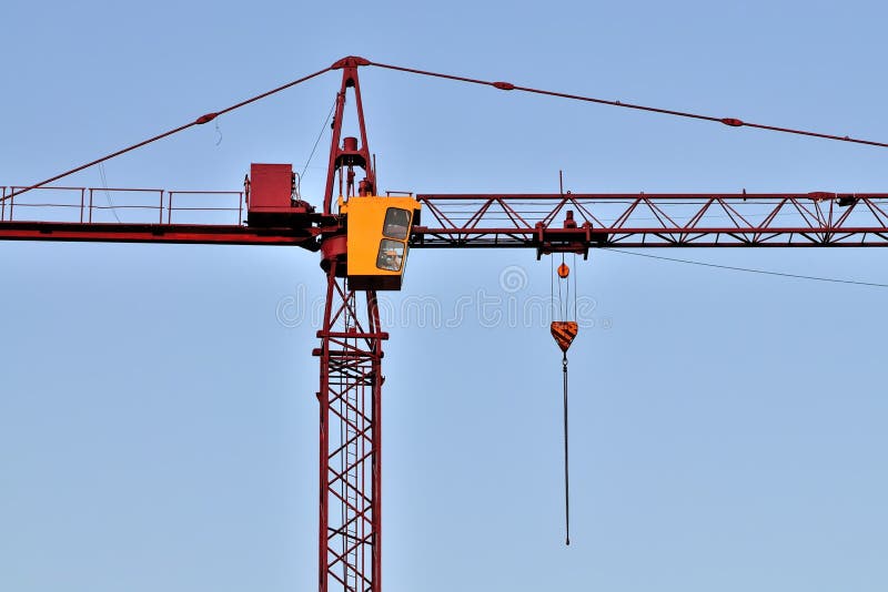 Building crane closeup stock photo. Image of cargo, lift - 77781744