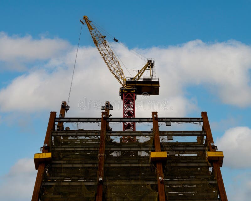 Building Cranes Building New Building Construction Stock Photo - Image ...