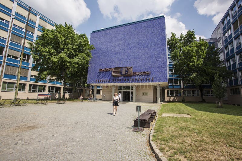 Building of CVUT, Faculty of Electrical Engineering Editorial Image ...