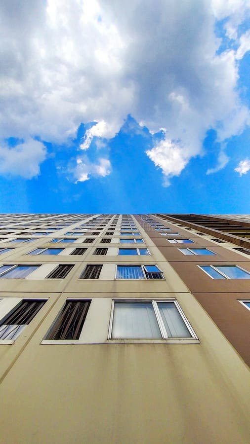 Building and Day Sky. it& X27;s a Hotel Building Stock Image - Image of ...