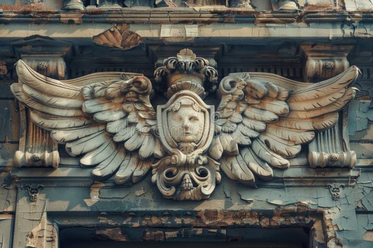 A Building with Decorative Front Design. Suitable for Architectural ...