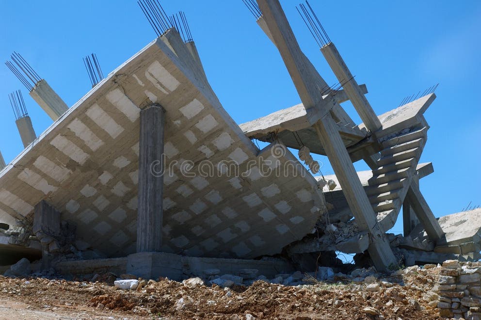 Building demolition. stock image. Image of destroy, building - 14634791