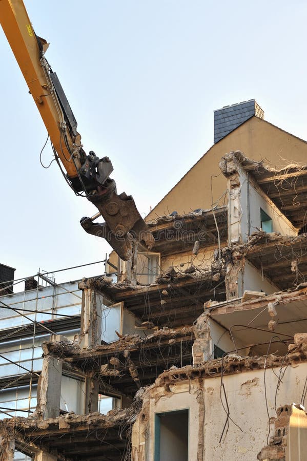Building demolition stock photo. Image of abandoned, business - 22336054