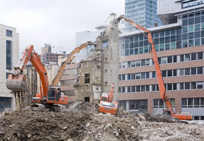 Building demolition stock image. Image of laborer, skilled - 3712357